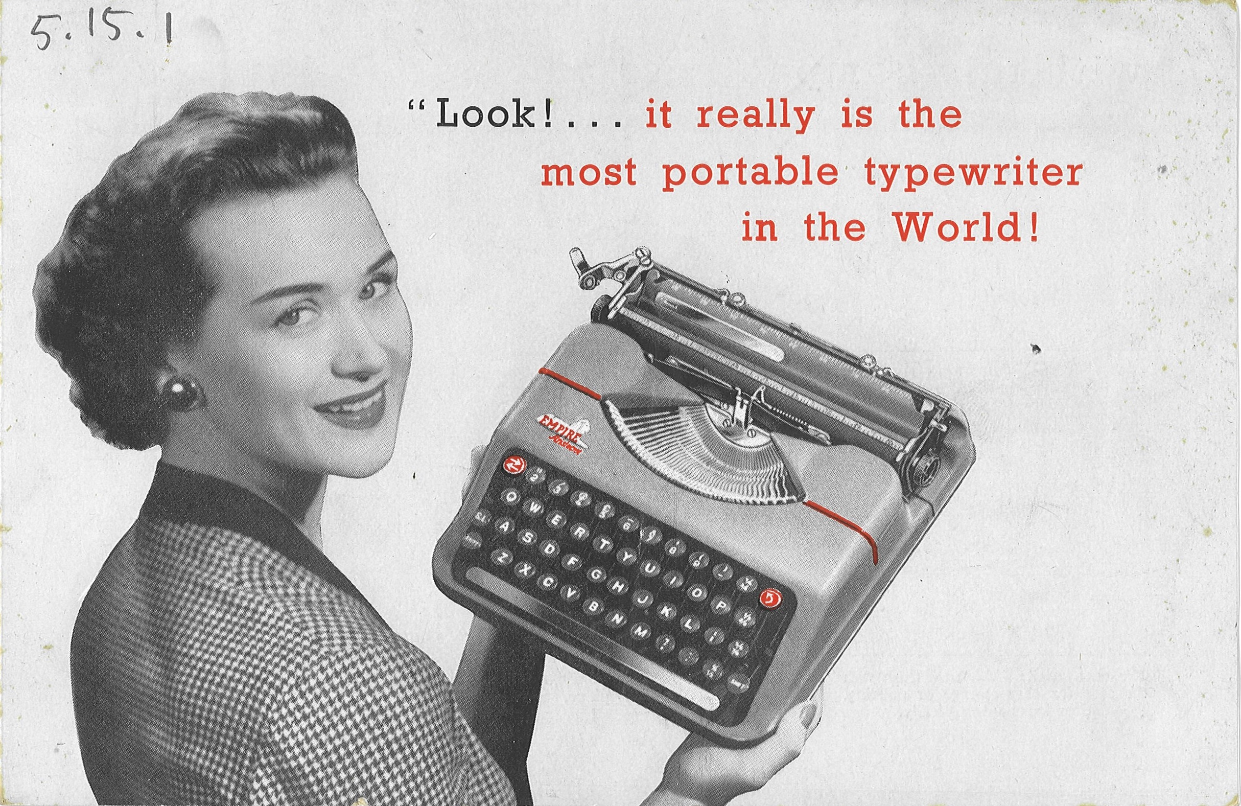 Typewriter advert – Archifau Cymru